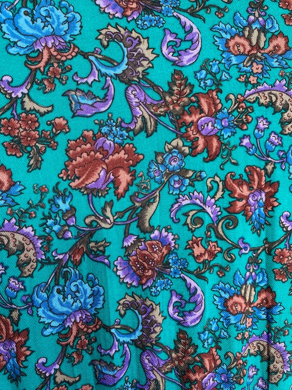 Vintage dress 1990 90s boho bohemian paisley fall fas… - Gem