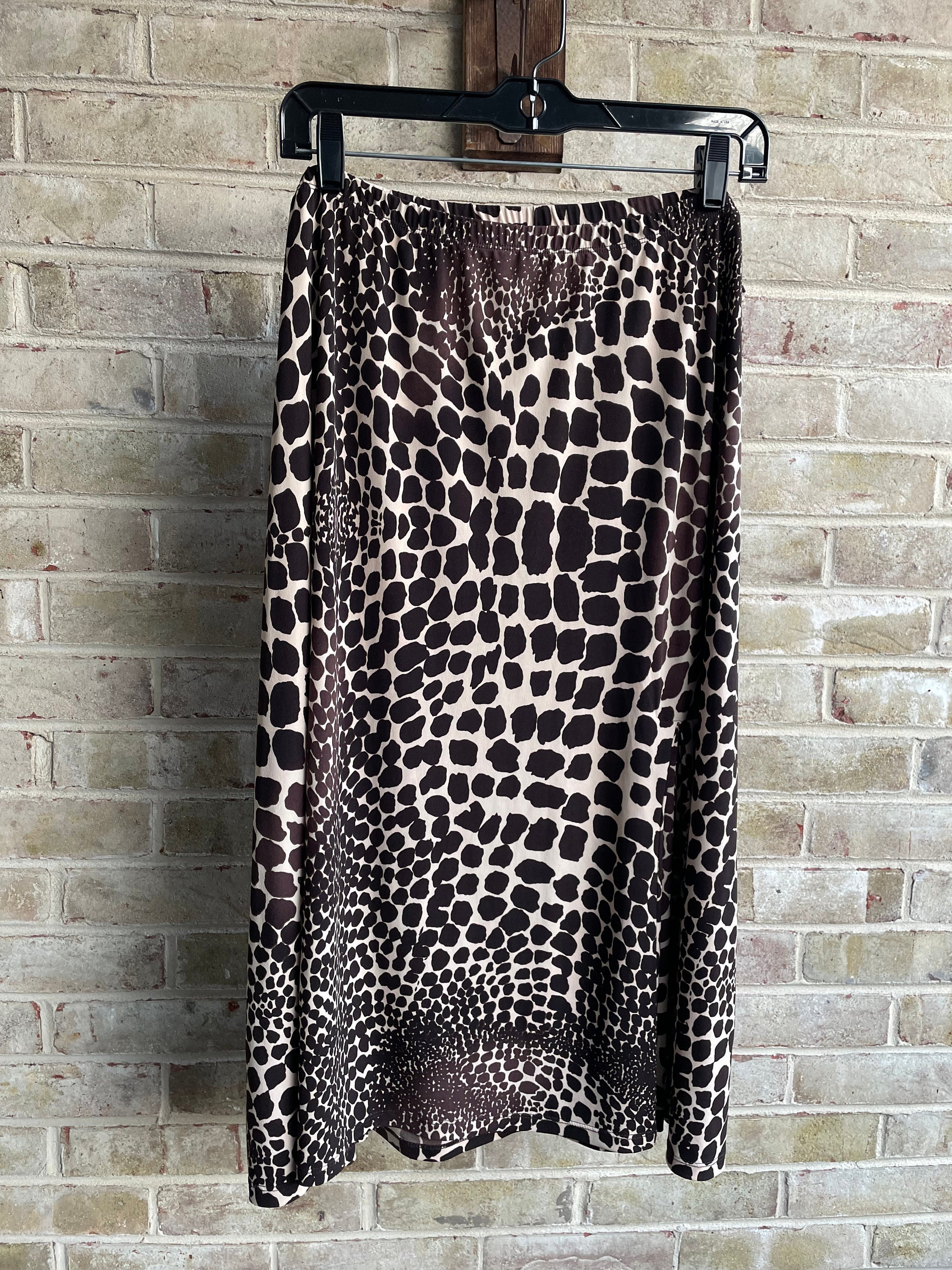 Plus Size Vintage Skirt Y2k Giraffe Print Midi Cato Size 22 24w Xxxl 3x ...
