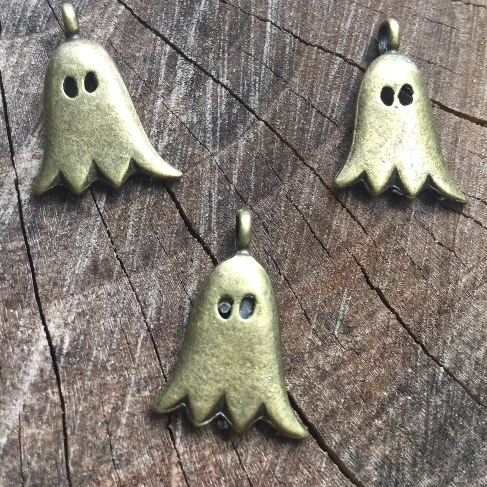 Bronze Ghost Charm for Halloween Ghost Pendant Ghost - Etsy Canada