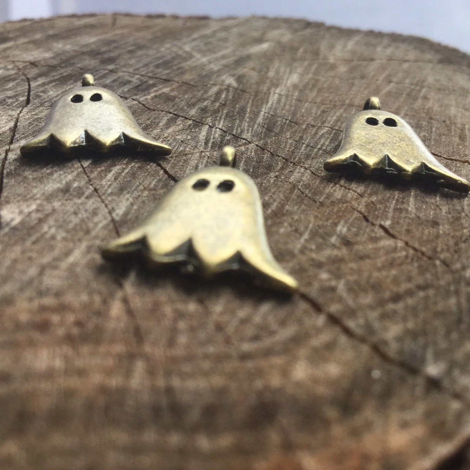Bronze Ghost Charm for Halloween Ghost Pendant Ghost - Etsy Canada