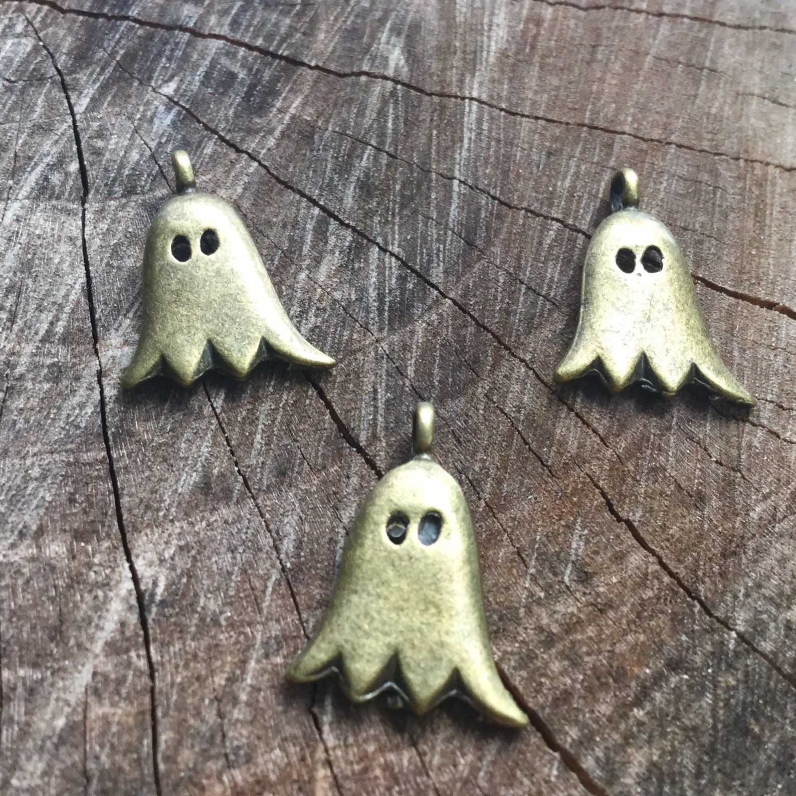 Bronze Ghost Charm for Halloween Ghost Pendant Ghost - Etsy Canada