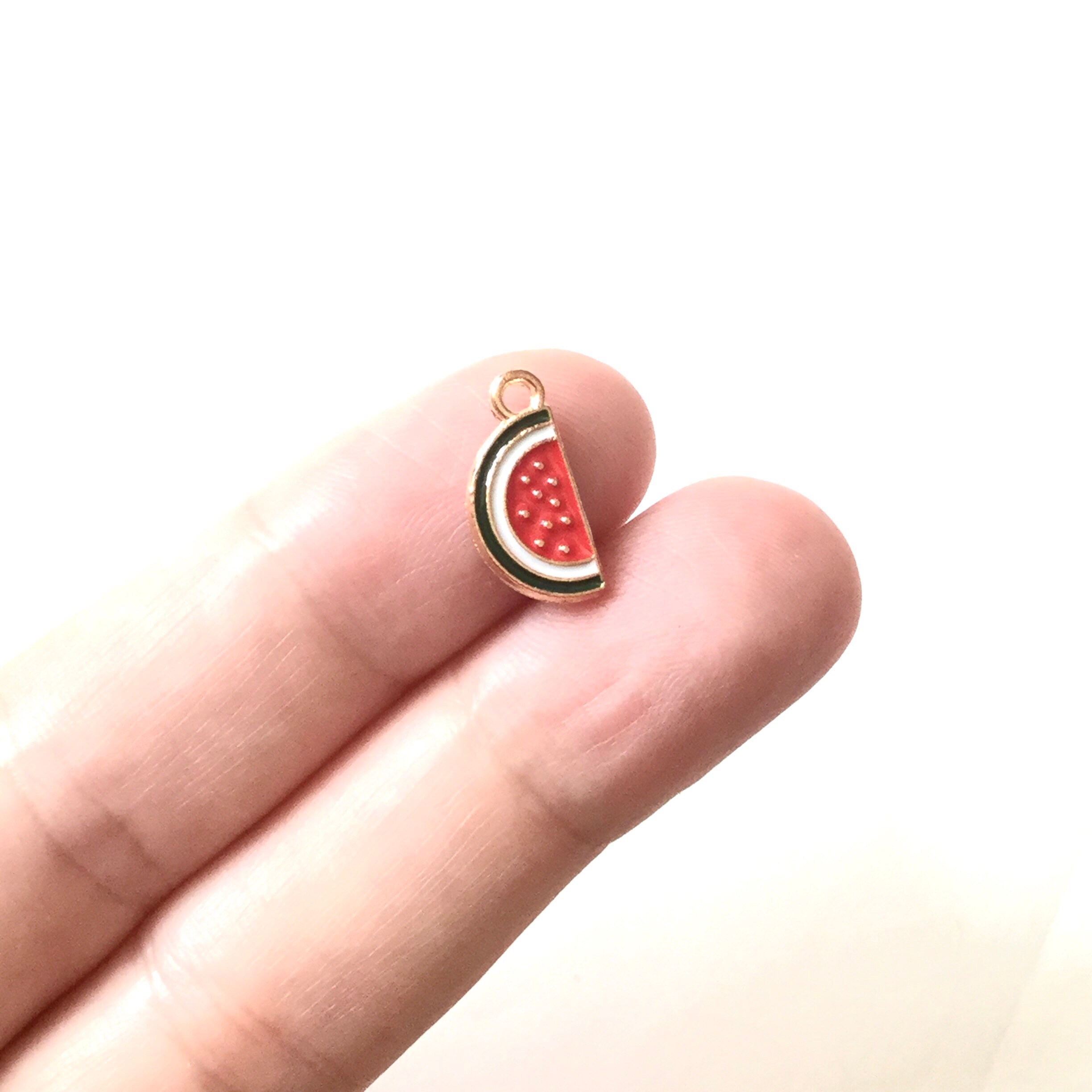 Enamel Watermelon Charms for Watermelon Jewelry and | Etsy