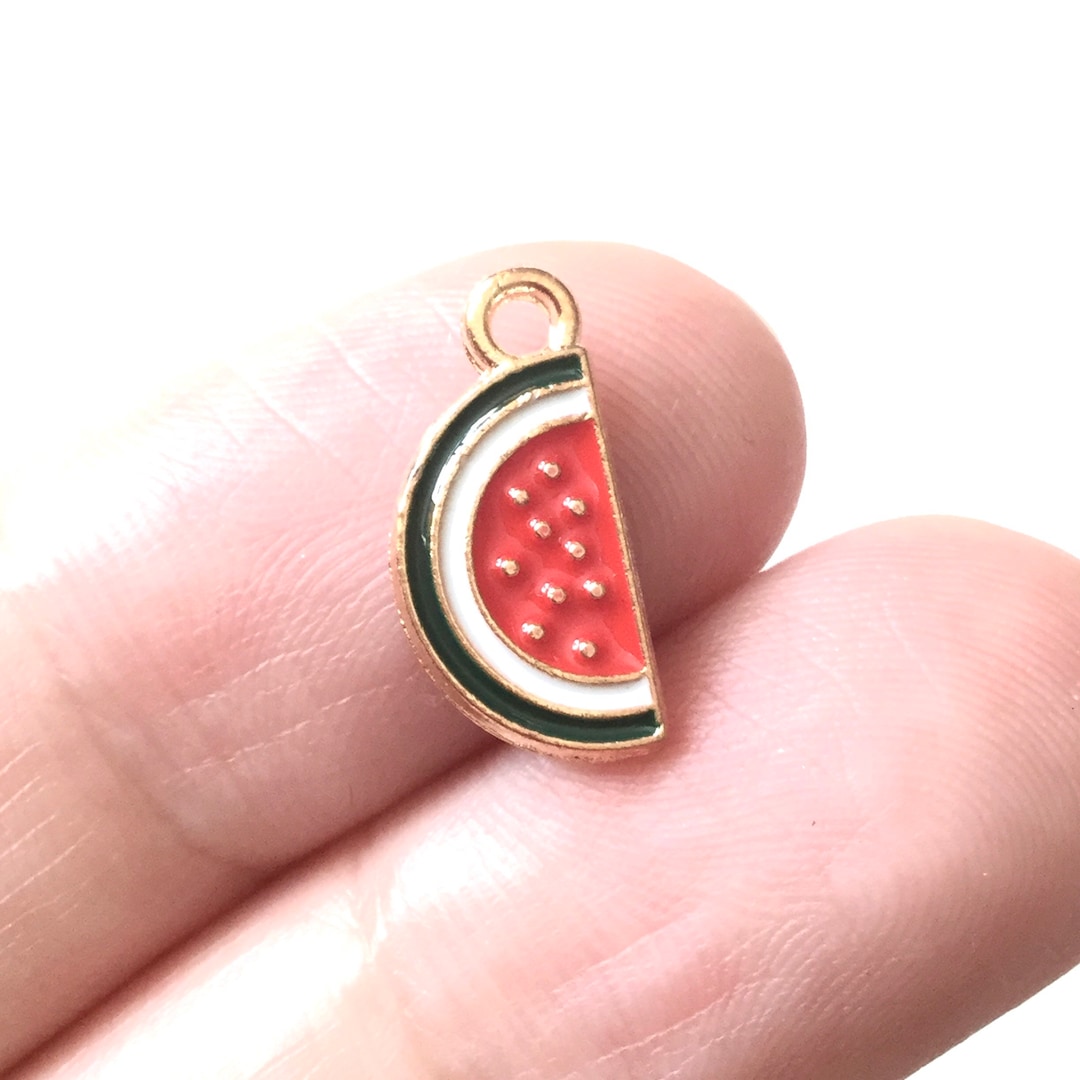 Enamel Watermelon Charms for Watermelon Jewelry and Accessories ...