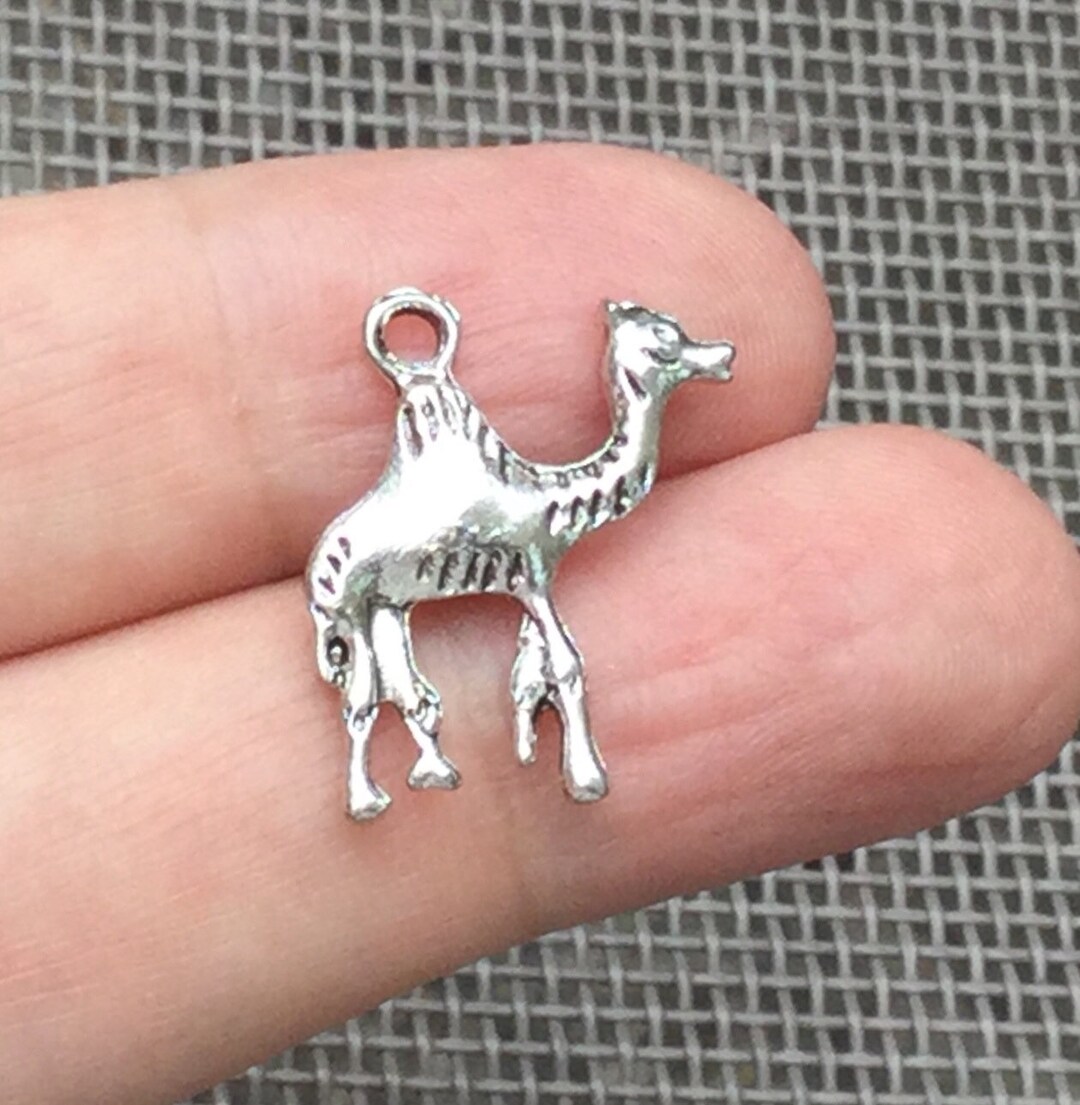 Silver Camel Charm or Pendant for Camel Jewelry, Necklace, Earrings ...