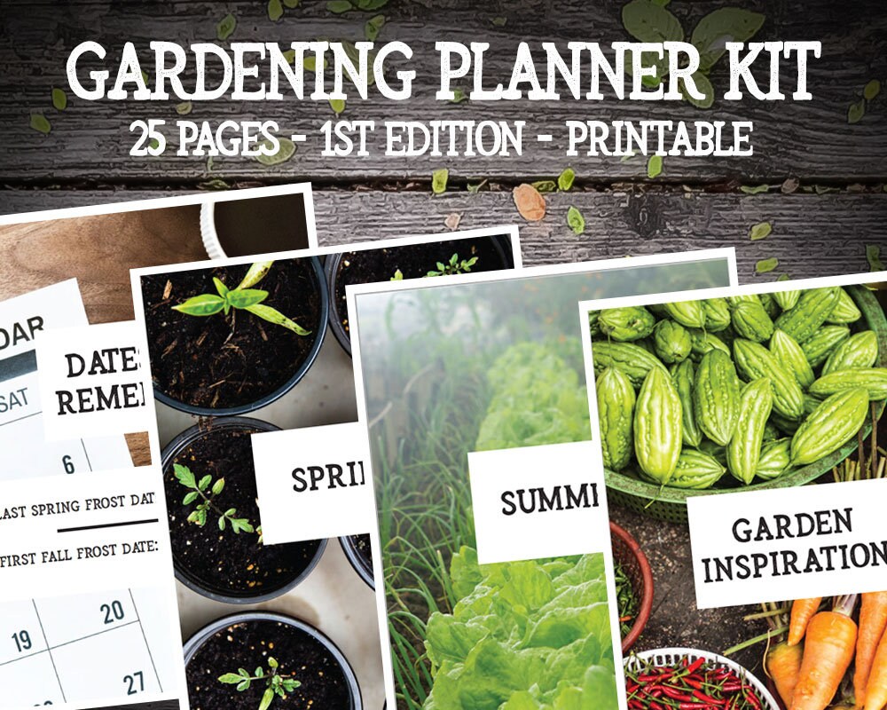 Garden Planner, Garden Journal, Garden Tracker, Garden Printable ...