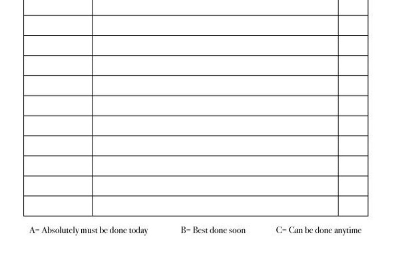 ABC to Do List Printable, A5 ABC to Do List, ABC to Do List - Etsy