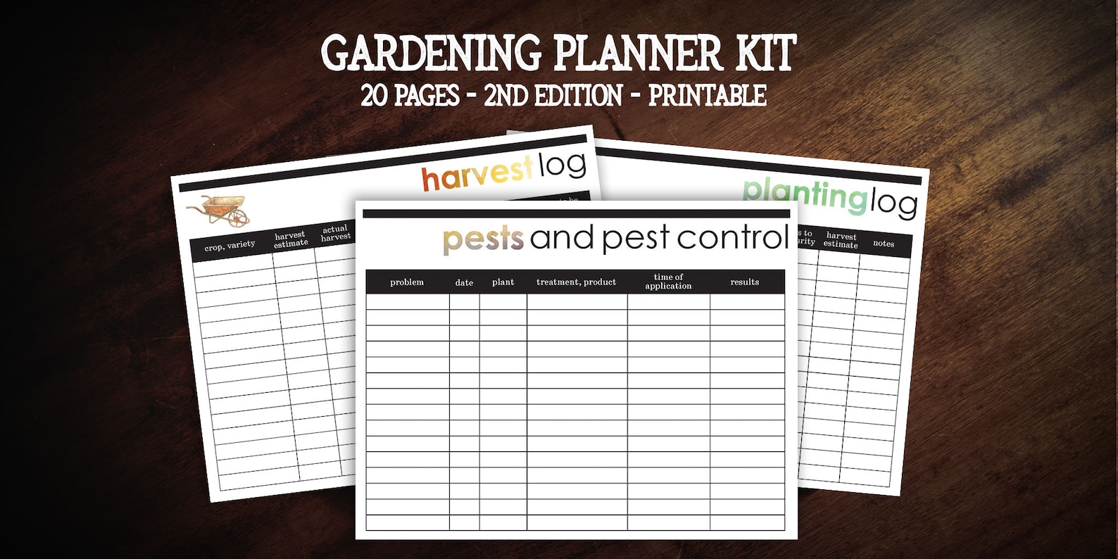 Garden Planner, Garden Journal, Garden Tracker, Garden Printable ...