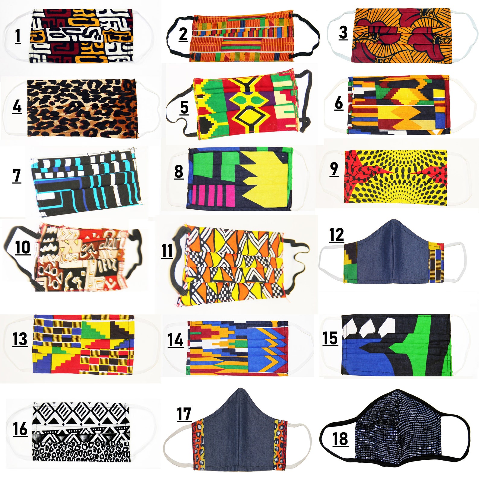 Face Masks African Print Ankara Face Mask Cotton Washable - Etsy