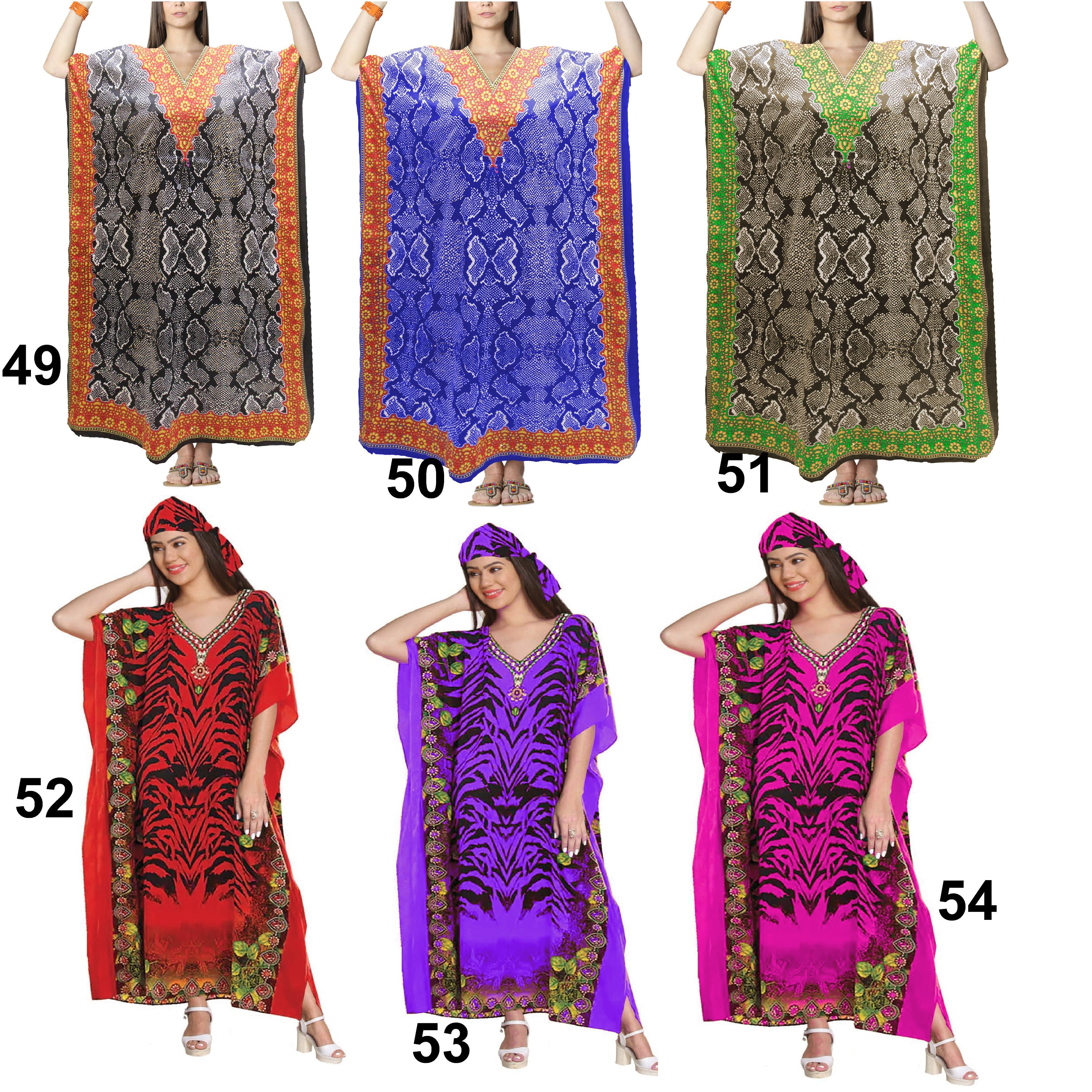 Kaftan Dress Caftan Maxi Dress Kimono Resort Wear Long | Etsy