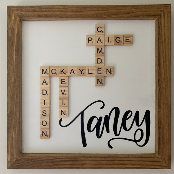 Scrabble Sign - Etsy