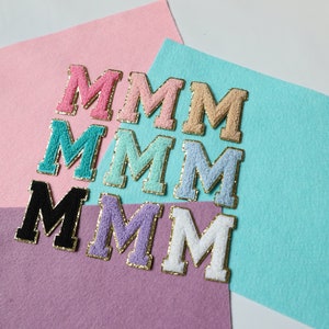 Glitter Varsity Patch - Chenille Patch - Chenille Letter - Iron on ...