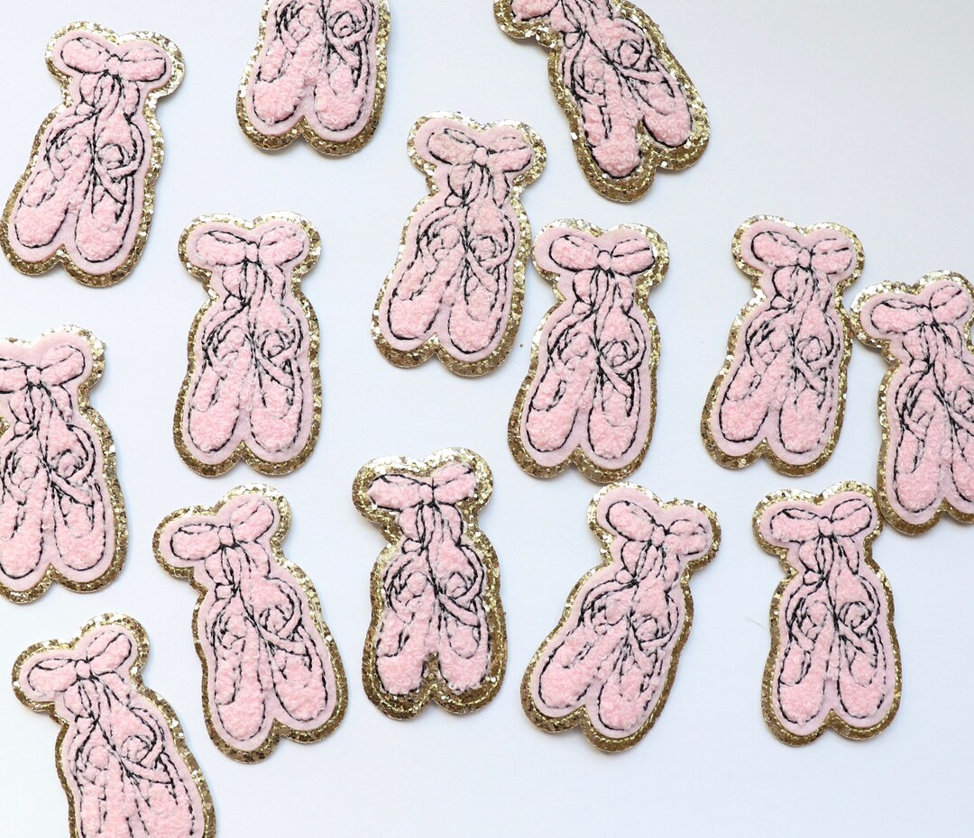 Ballet Shoe Chenille Varsity Patch - Chenille Patch - Chenille Letter ...