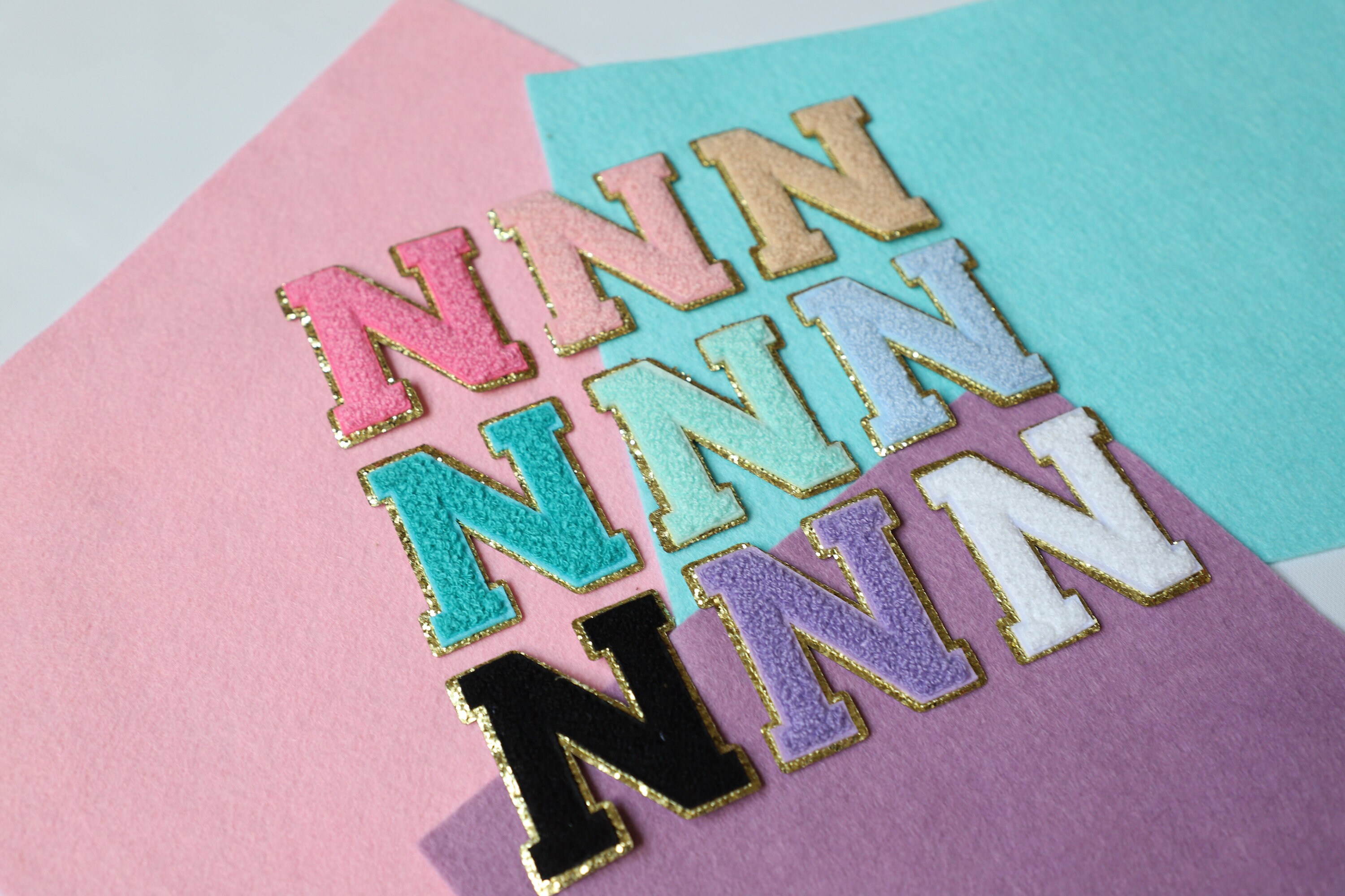 Glitter Varsity Patch Chenille Patch Chenille Letter - Etsy