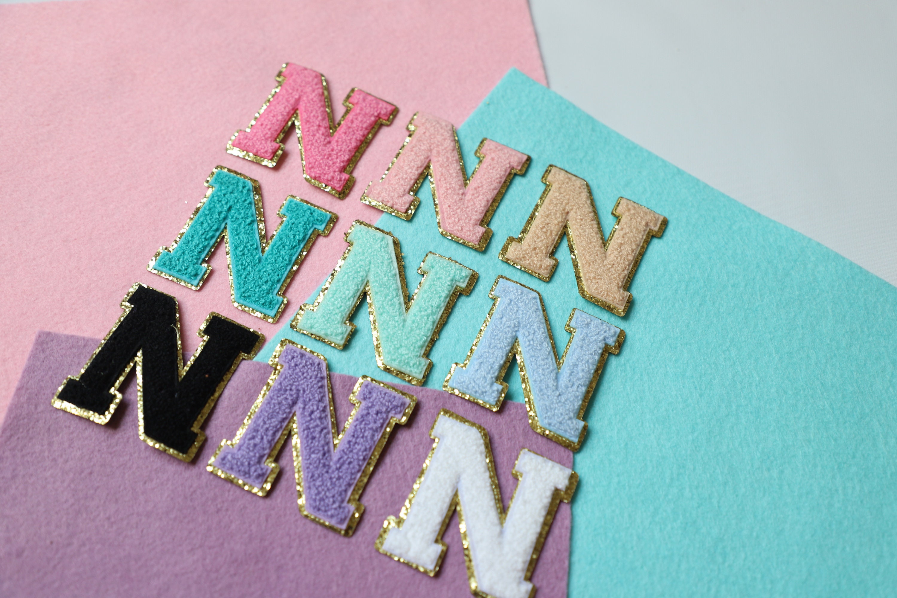 Glitter Varsity Patch - Chenille Patch - Chenille Letter - Iron on ...