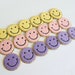 Smiley Face Glitter Varsity Patch Chenille Patch Chenille - Etsy