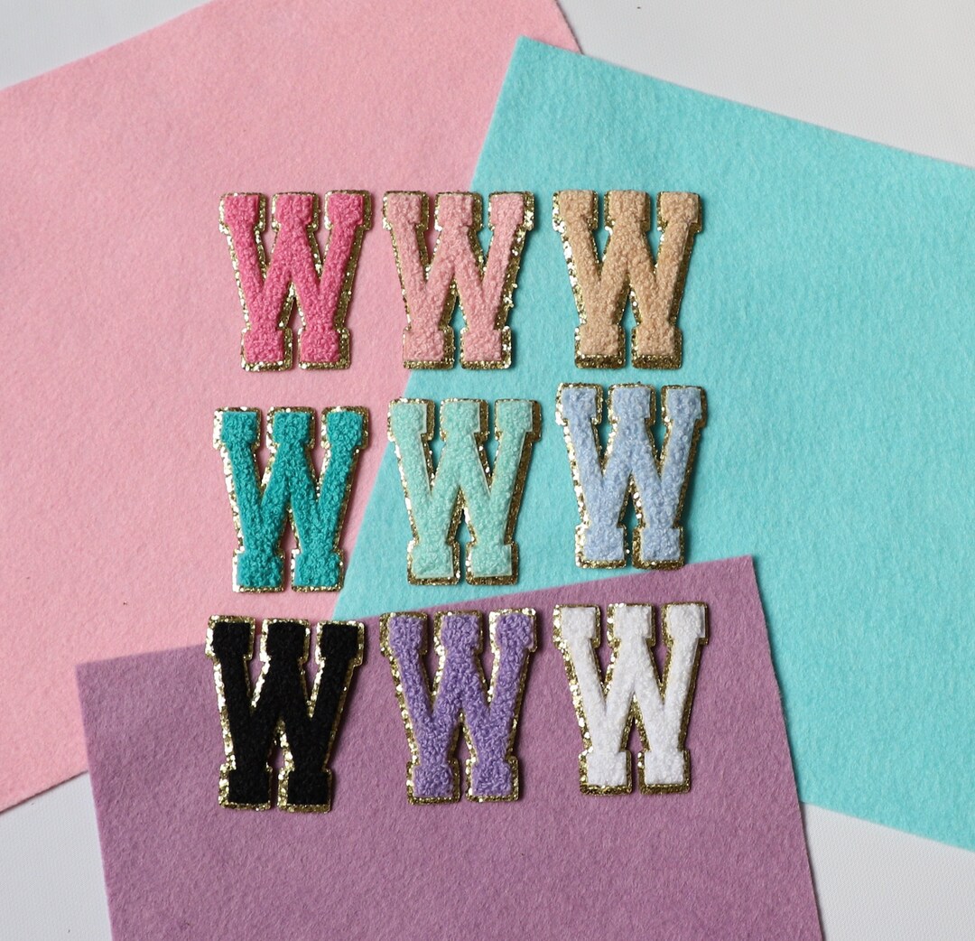 Glitter Varsity Patch - Chenille Patch - Chenille Letter - Iron on ...