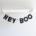 Hey Boo Halloween Felt Ball Garland - Halloween Ghost and Bats Garland ...