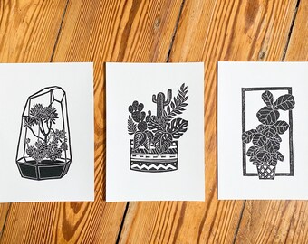 Block Print Botanical - Etsy