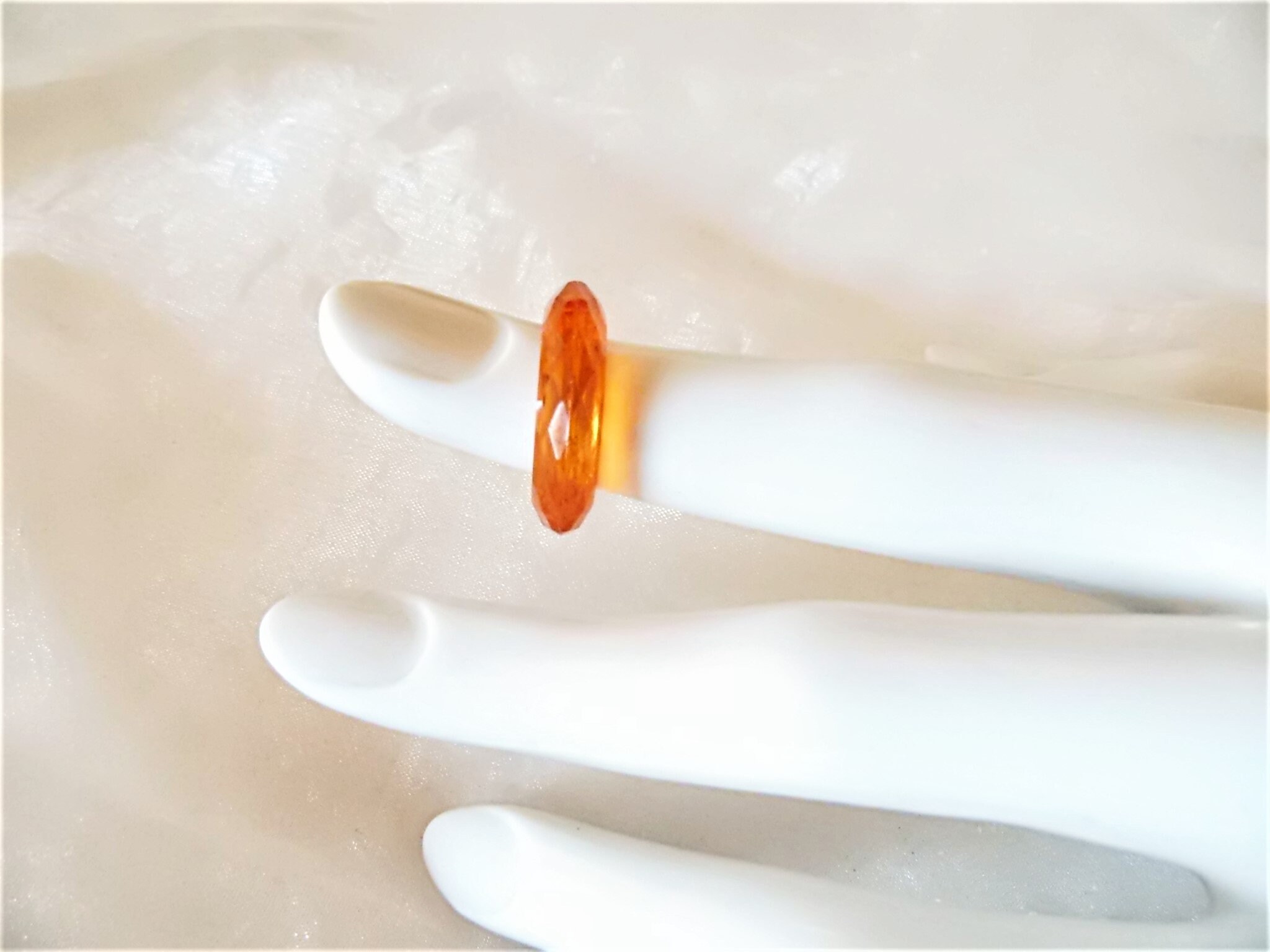 Vintage Plastic Ring Small Polished Ring Classic Statement - Etsy UK