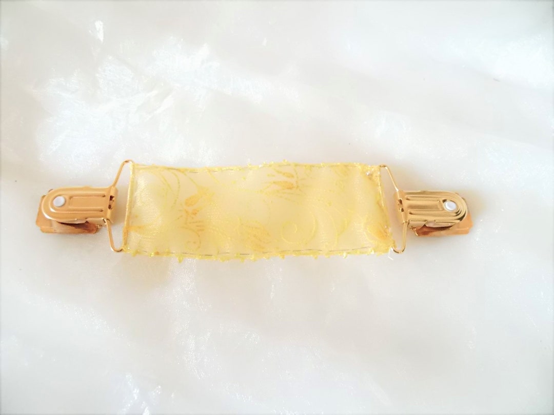 Blouse Clasp Made of Sunny Yellow Hat Band, Gift for Women, Wedding ...