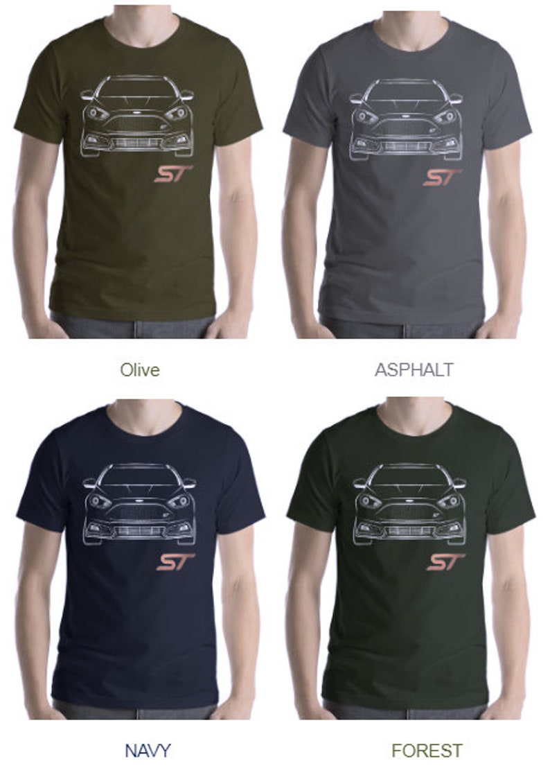 MK3 Ford Focus ST Double Sided Graphic T-shirt Gifts for Car - Etsy