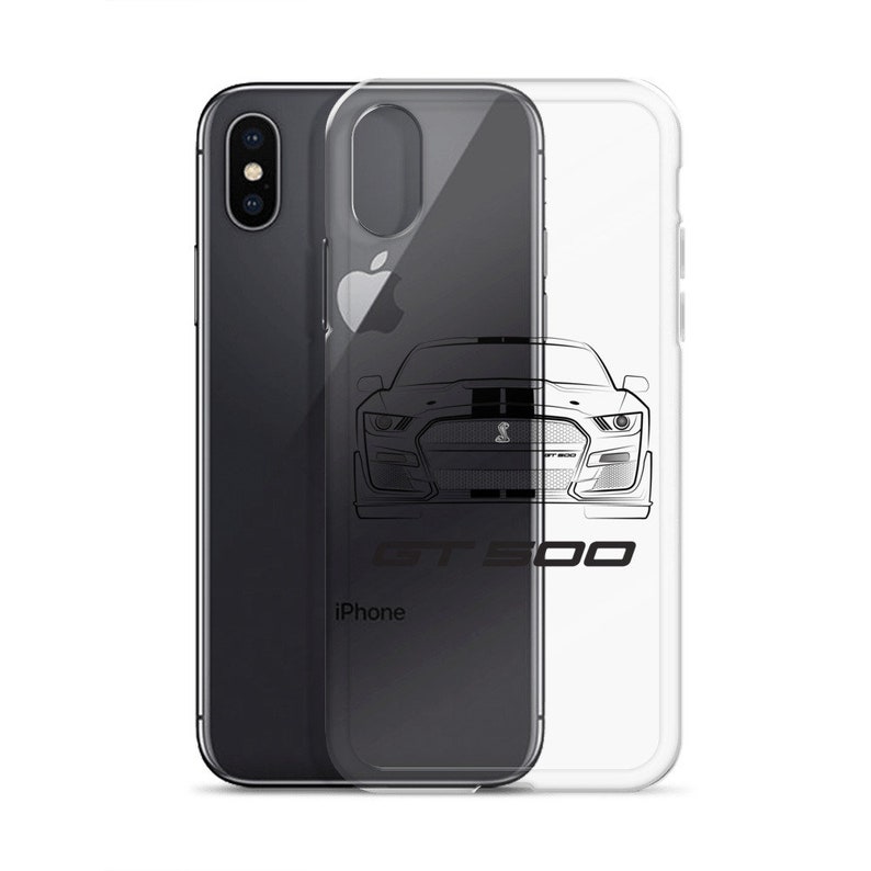 Ford Mustang Shelby GT500 Cobra iPhone Case: Black Graphic - Etsy