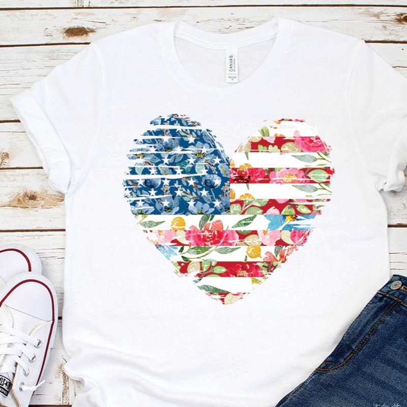 American Flag Heart - Etsy