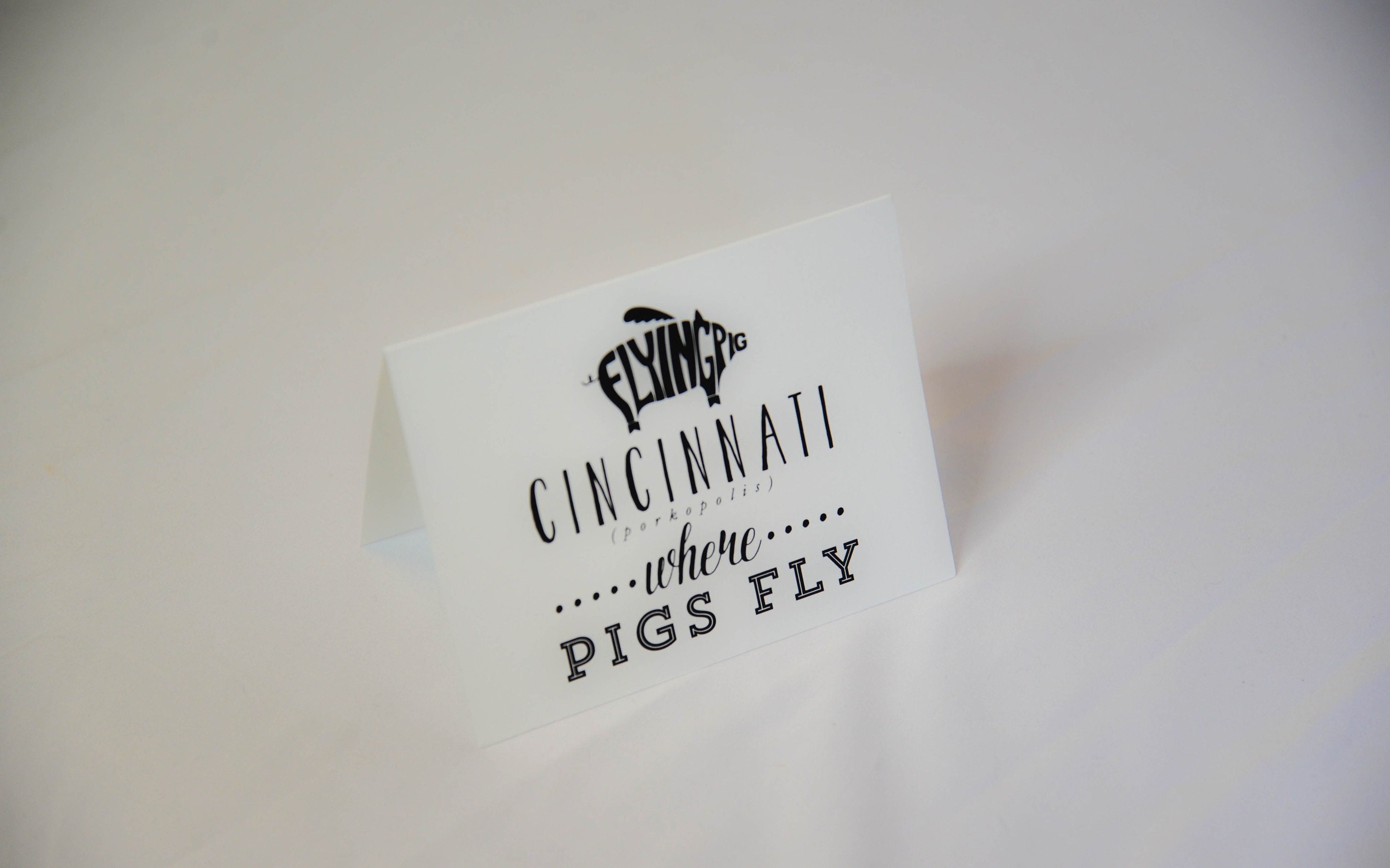 Cincinnati Porkopolis Where Pigs Fly Pack of Greeting Cards (10) - Etsy UK