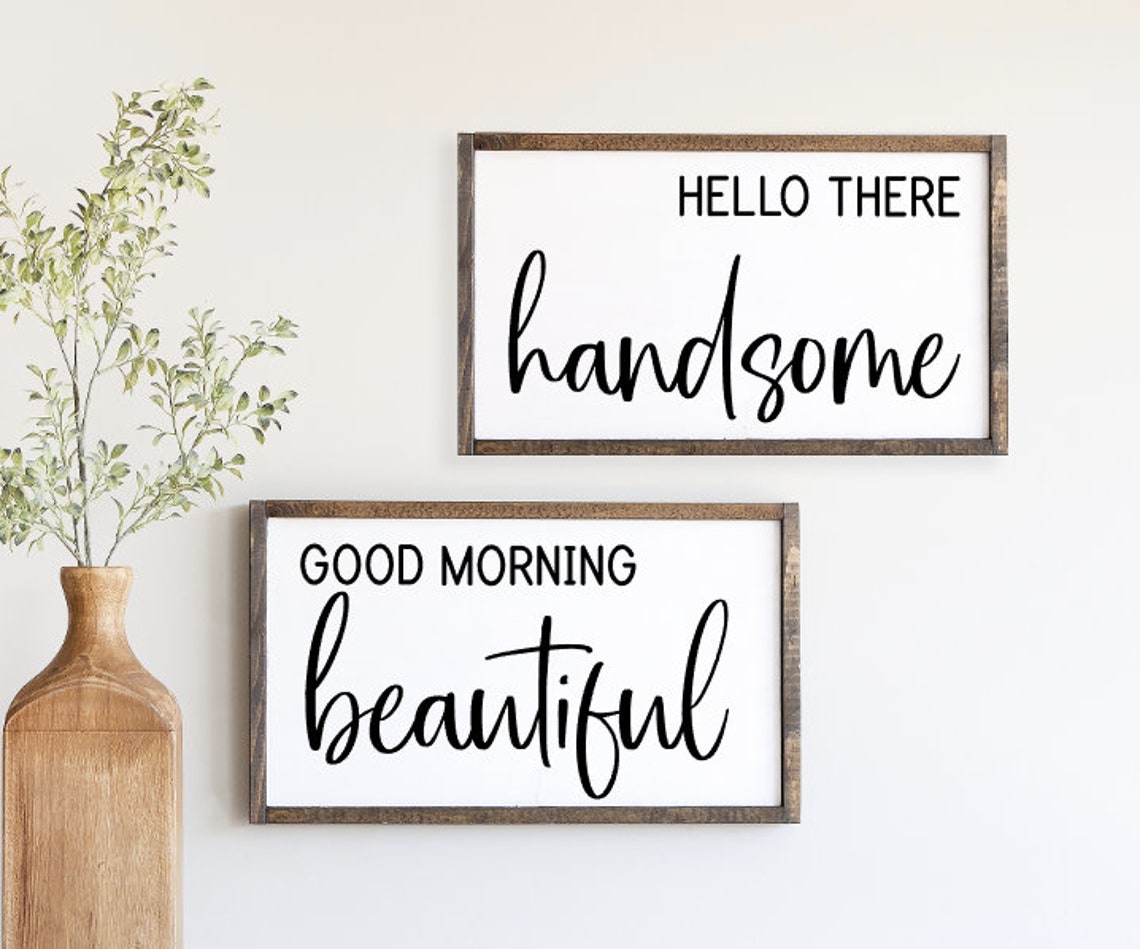 Svgs, Hey There Handsome, Good Morning Beautiful, Duo, Dual, Couple ...