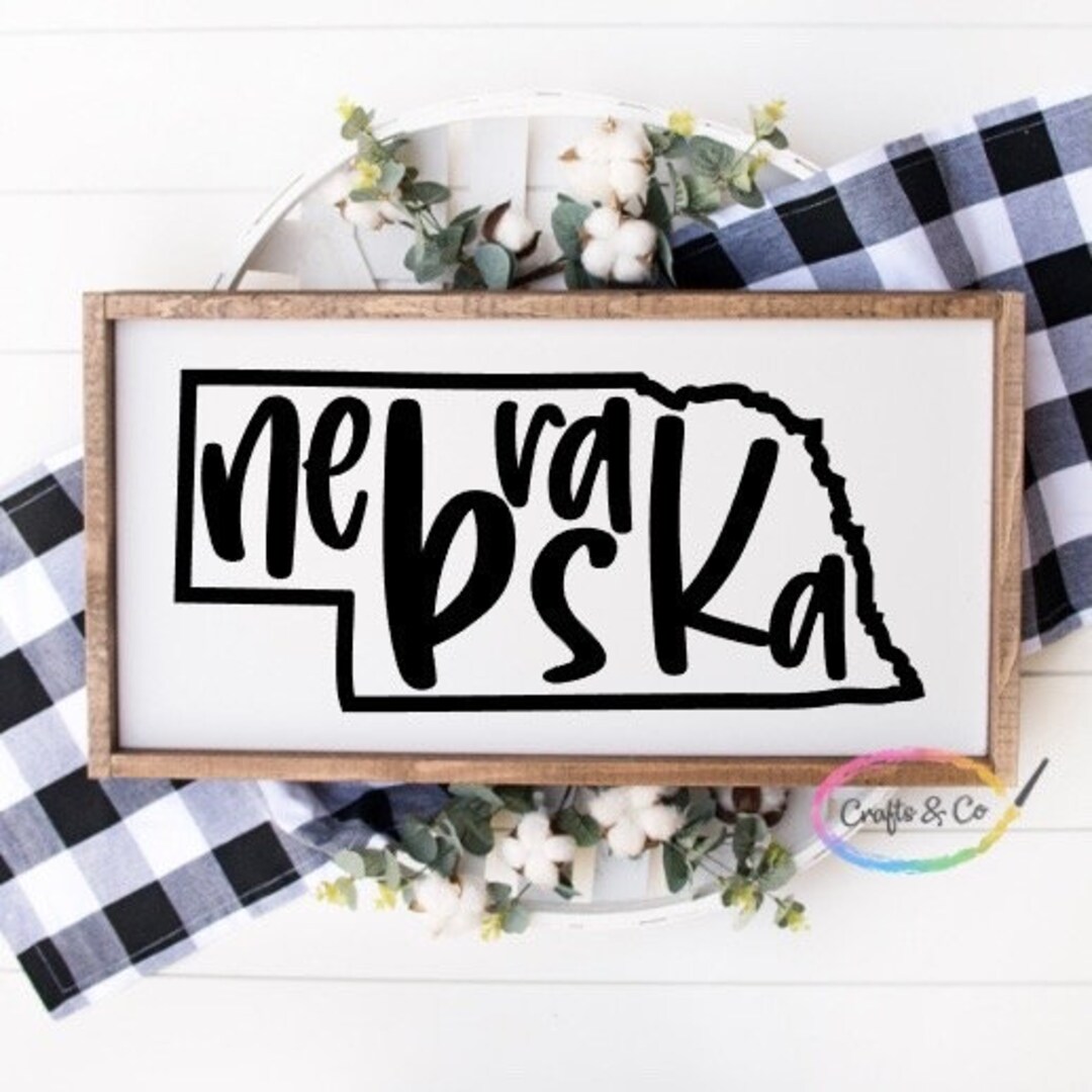 SVG Nebraska, State Outline, Digital File - Etsy