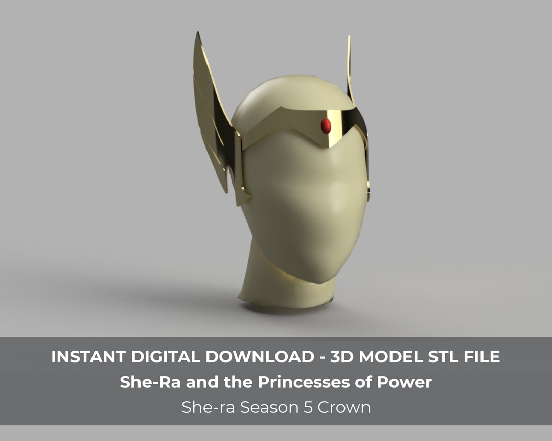 She Ra's S5 Headpiece Tiara Crown 3D Model STL File - Etsy