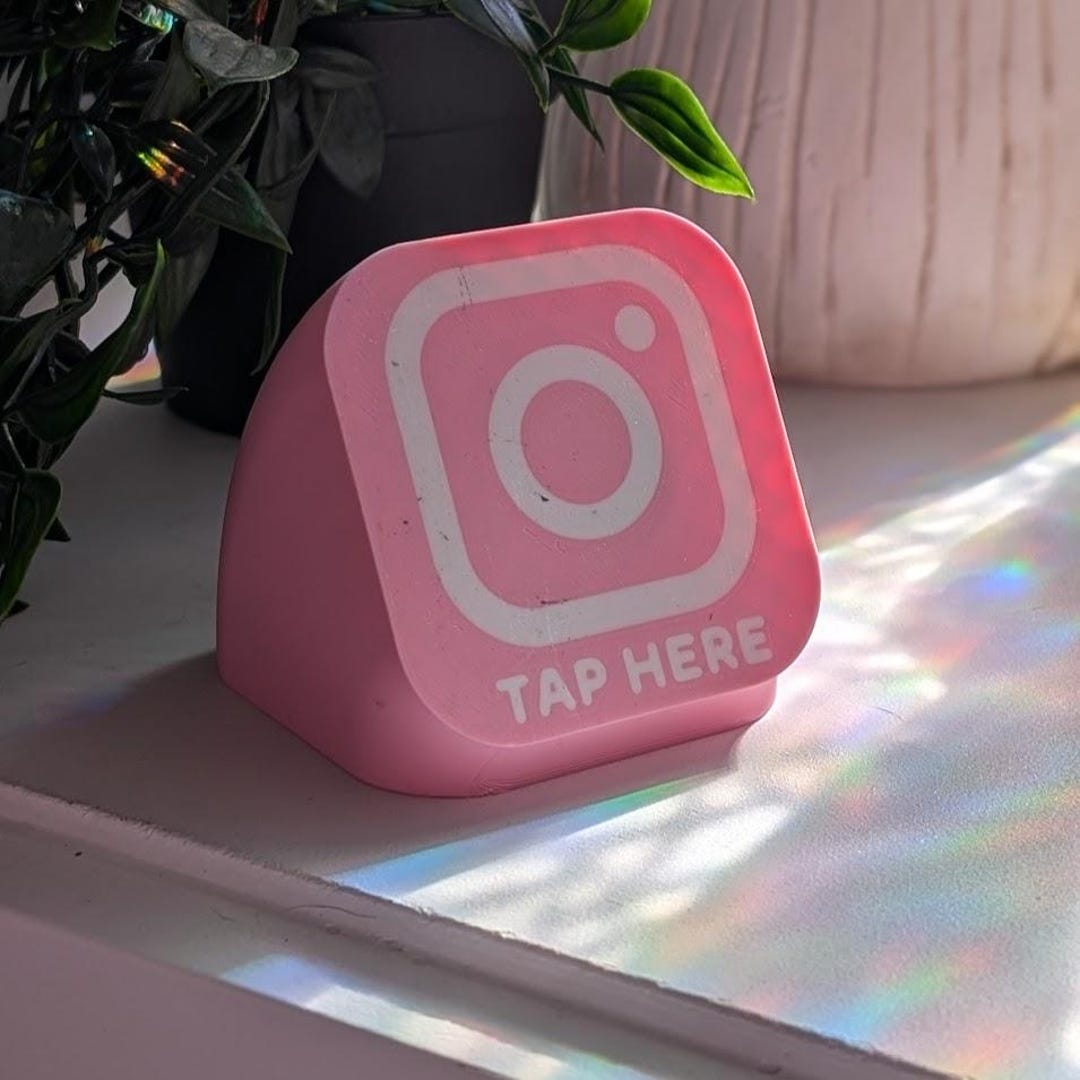 Custom Instagram NFC Tappable Sign - Etsy