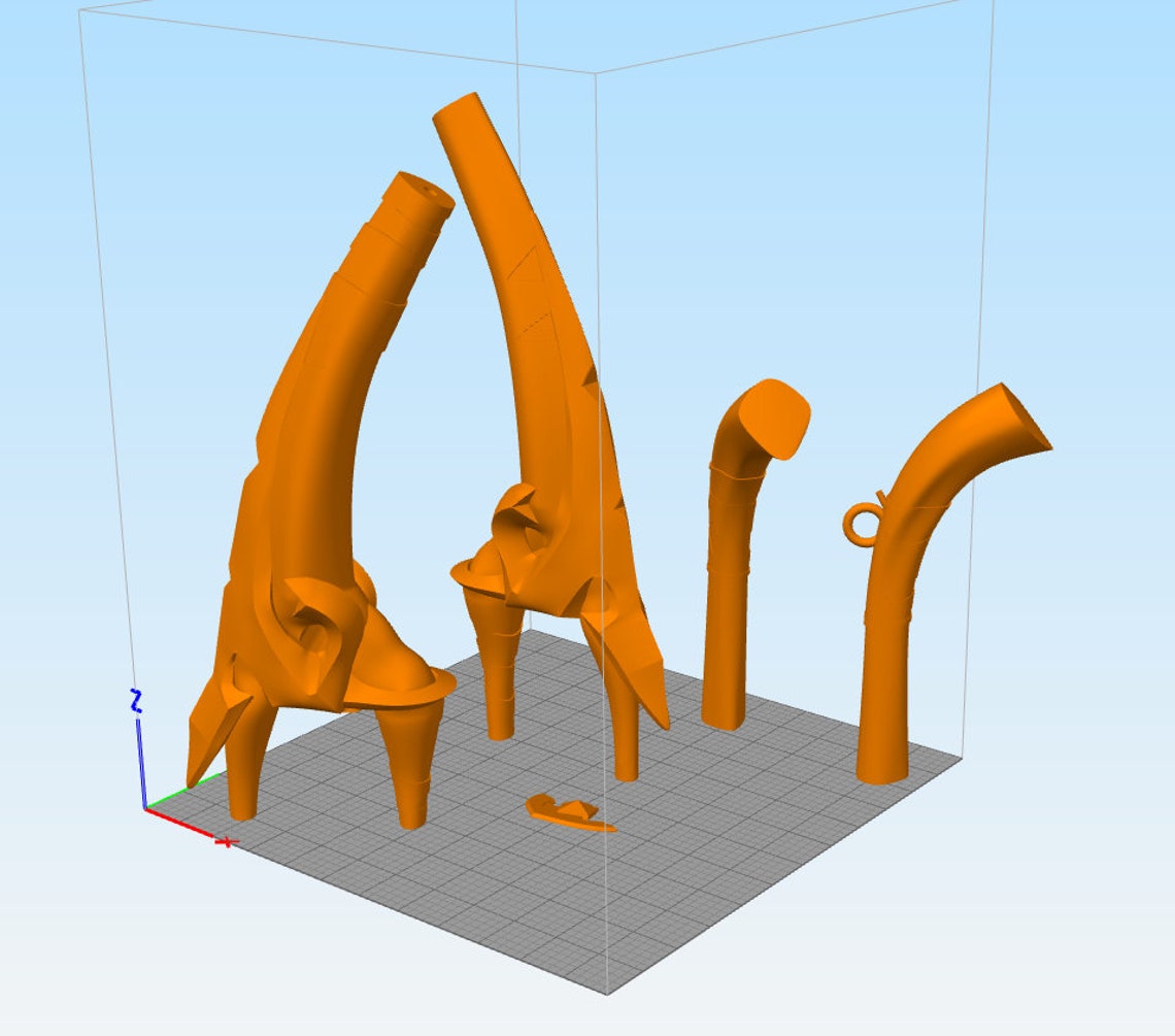 Genshin Impact Gorou's Raven Bow 3D Model STL File - Etsy Israel