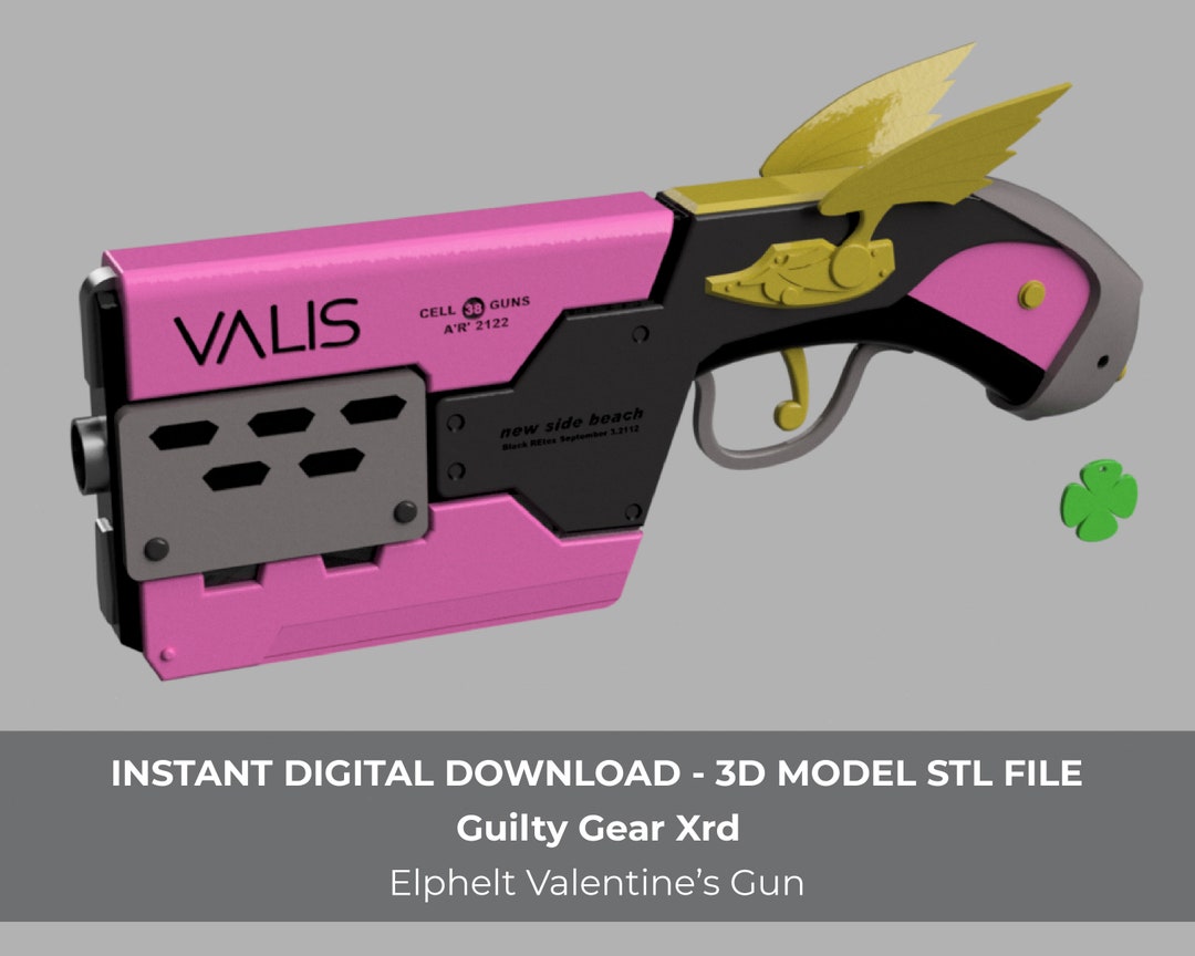 Elphelt Valentine Prop Gun Guilty Gear Xrd 3D Model STL File - Etsy