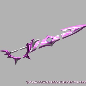 Genshin Impact Tartaglia Childe Electro Delusion Form Blade Cosplay ...