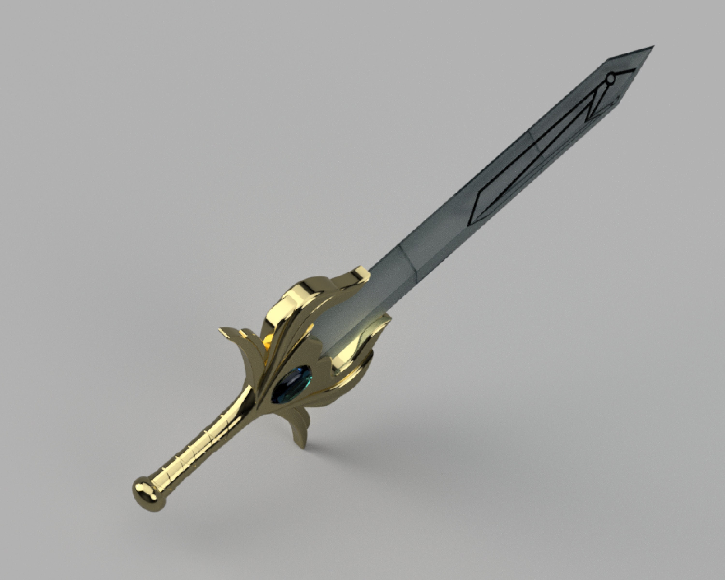 She Ra's Sword of Protection LED Edition 3 ft long 3D | Etsy