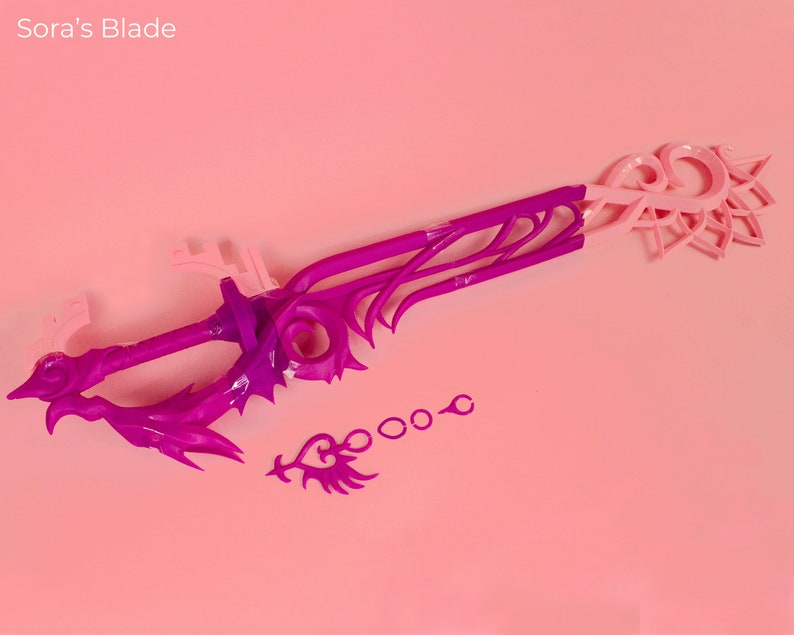 Kingdom Hearts Sora and Riku's Combined Keyblade 3D Model STL File ...