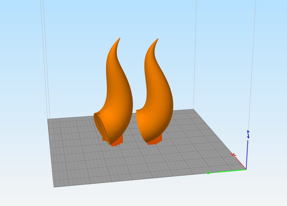 Bowsette Cosplay Horns 3d Model STL File - Etsy