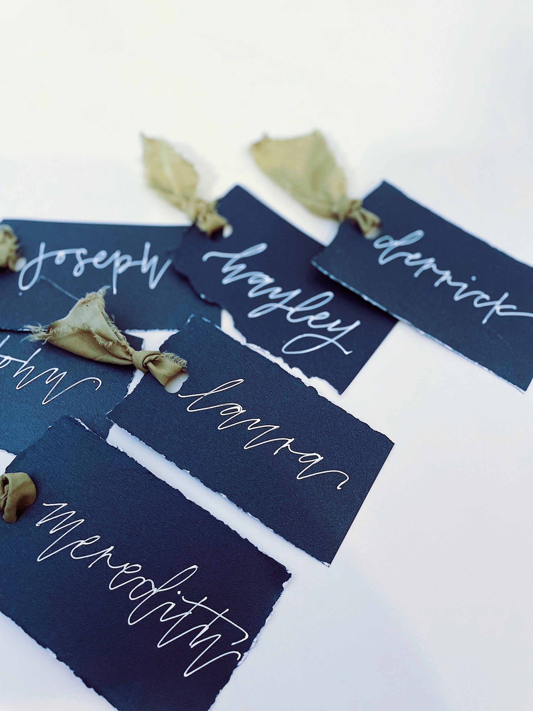 Navy Personalized Name Card Personalized Wedding Place Cards - Etsy