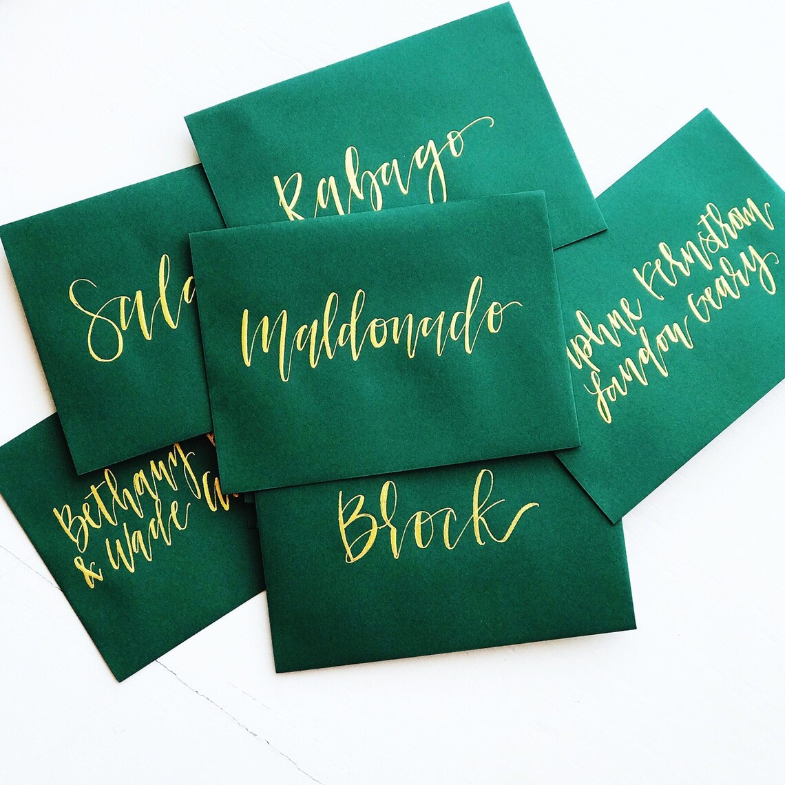 Handwritten Calligraphy Envelope Addressing - Jessica Style Wedding ...