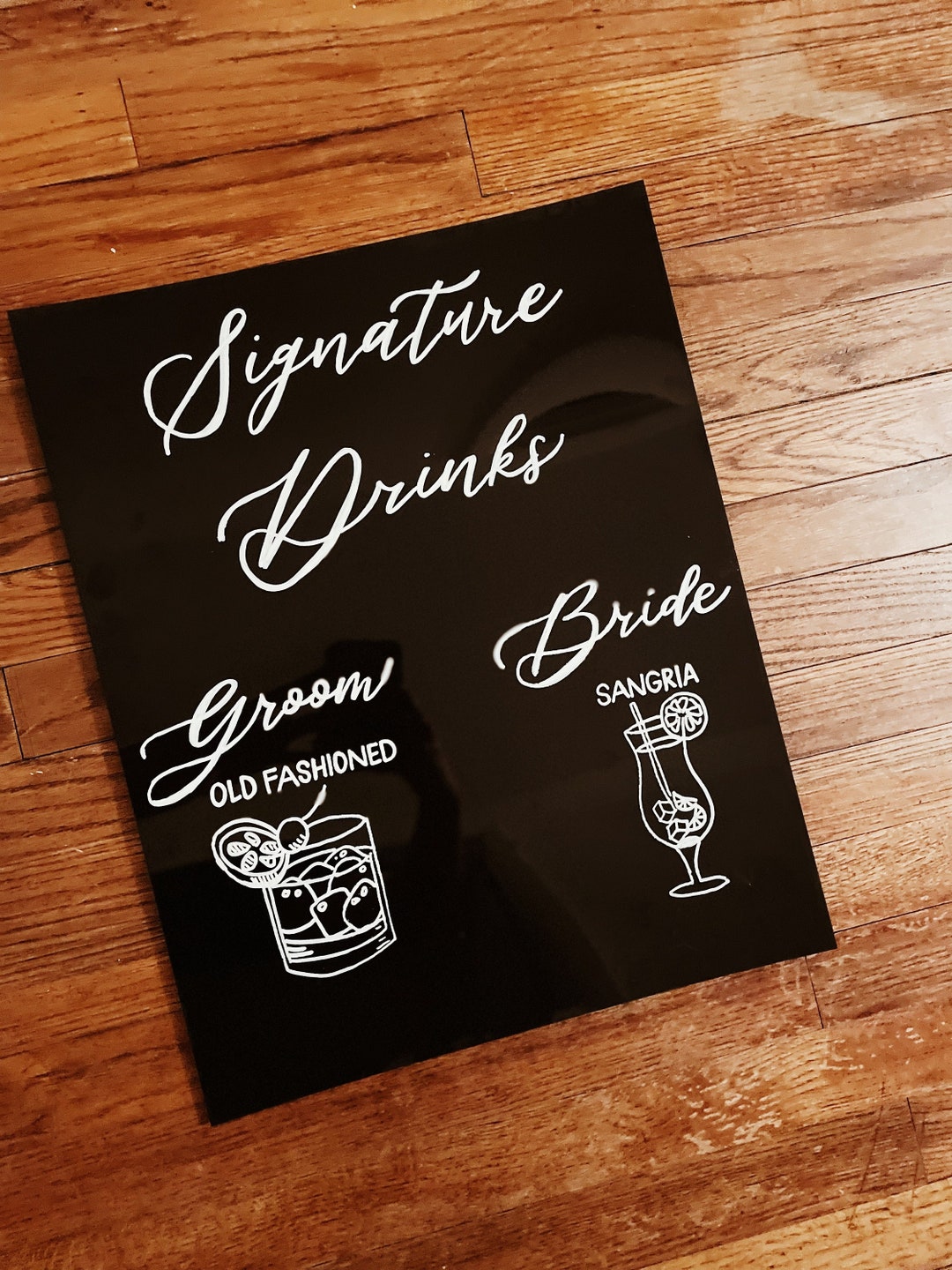 Bar Menu Calligraphy Sign, Calligraphy Wedding Menu, Calligraphy ...