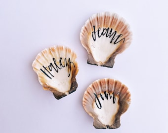 Seashell Place Cards - Etsy