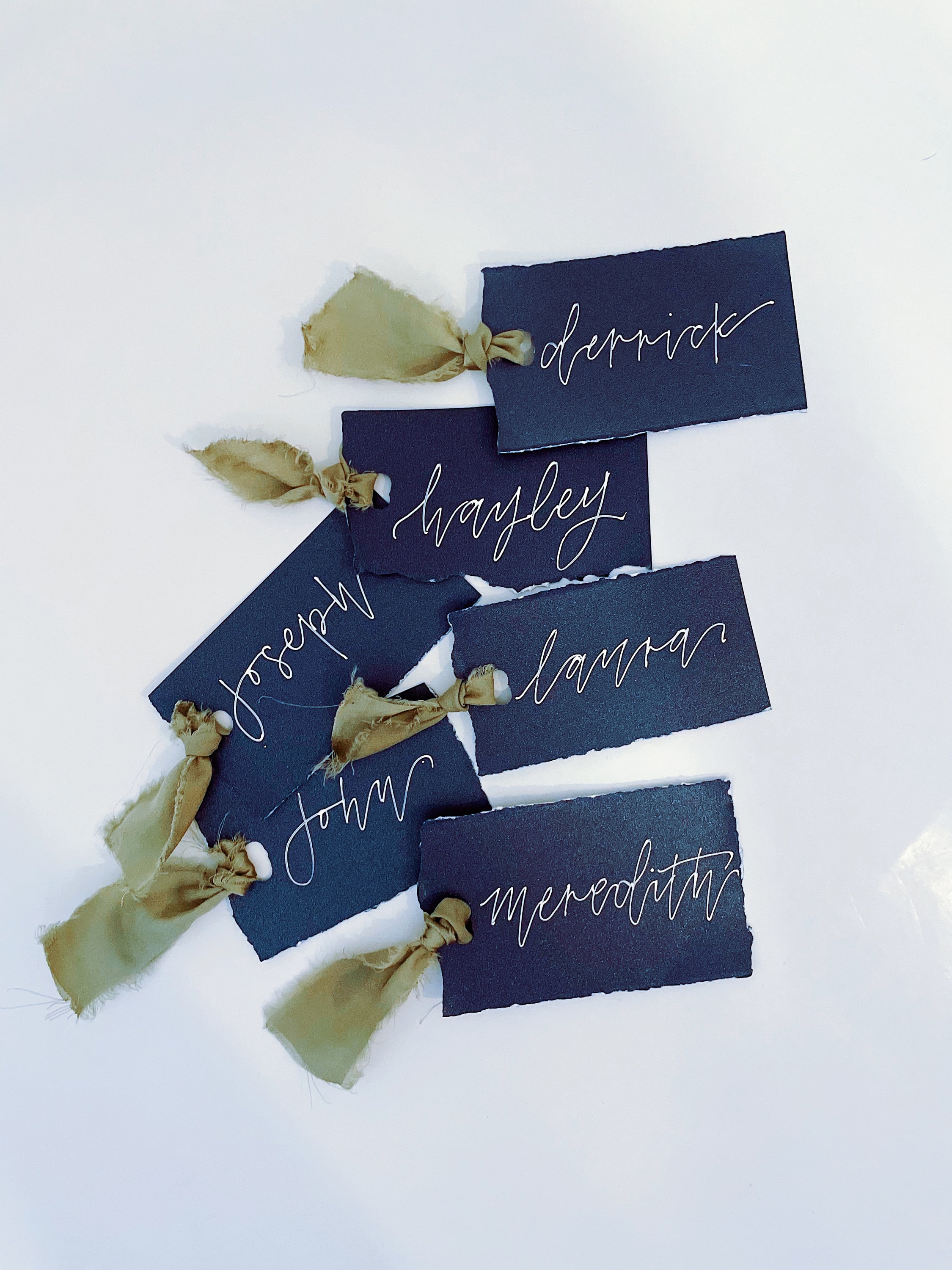 Navy Personalized Name Card Personalized Wedding Place Cards - Etsy