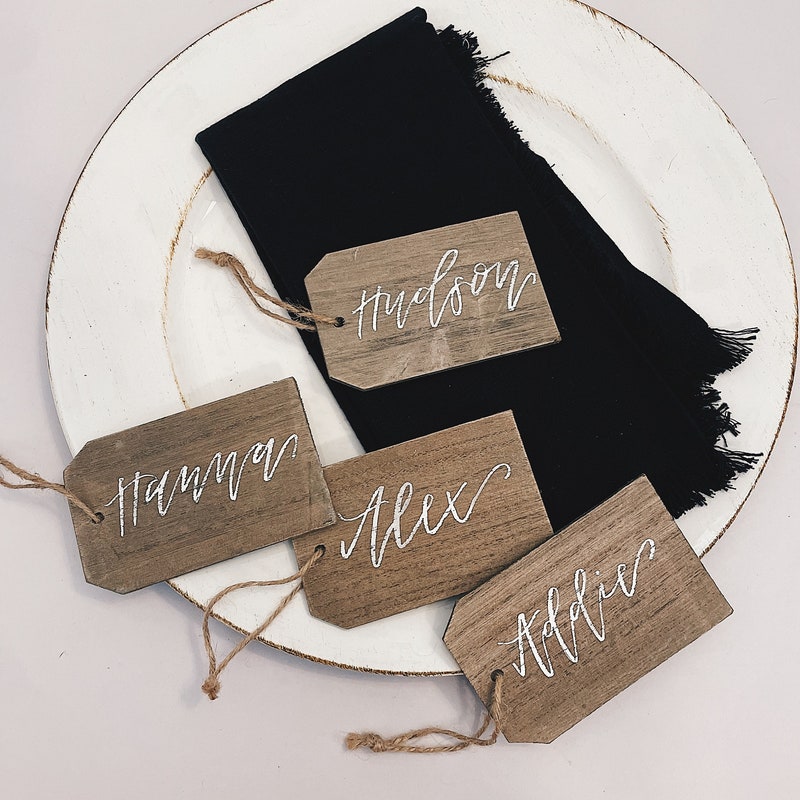 Wood Place Cards - Etsy