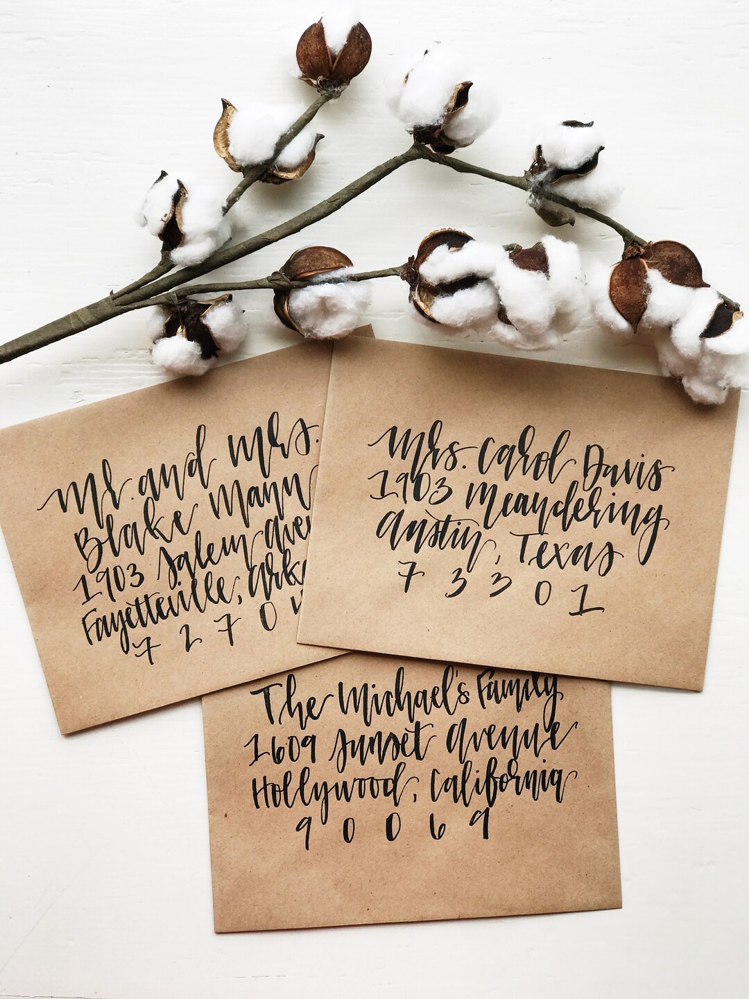 Calligraphy Envelope Addressing – Handwritten Guest Envelopes – Wedding ...