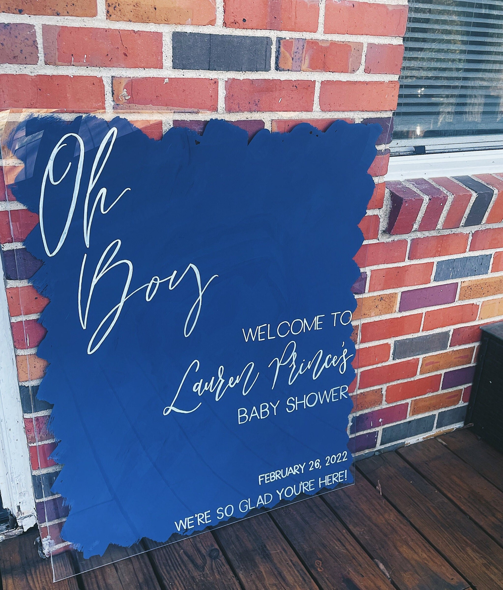 Custom Signs Calligraphy Baby Shower Sign Calligraphy Sign Baby Shower ...