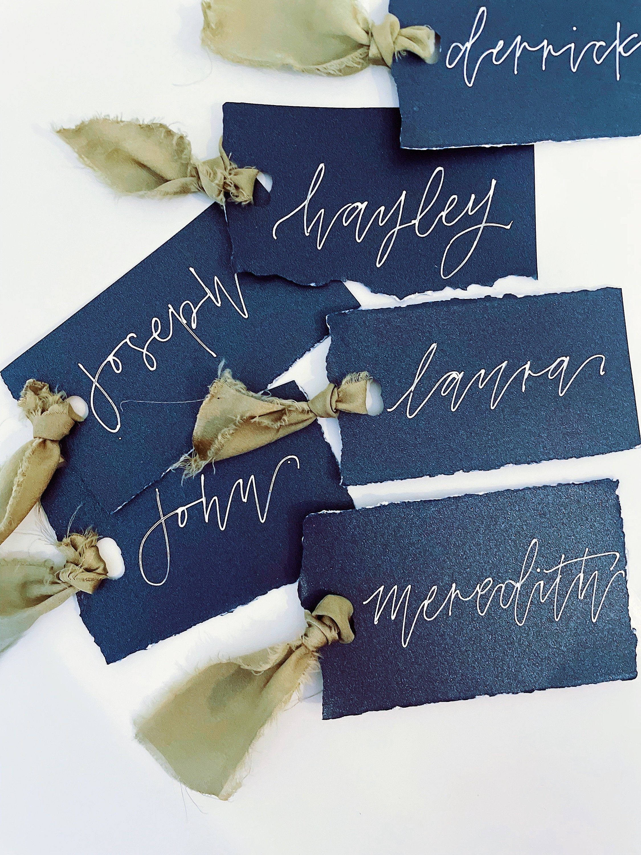 Navy Personalized Name Card Personalized Wedding Place Cards - Etsy