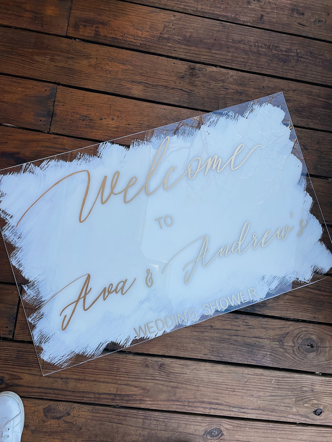 Acrylic Calligraphy Wedding Welcome Sign Acrylic Wedding - Etsy