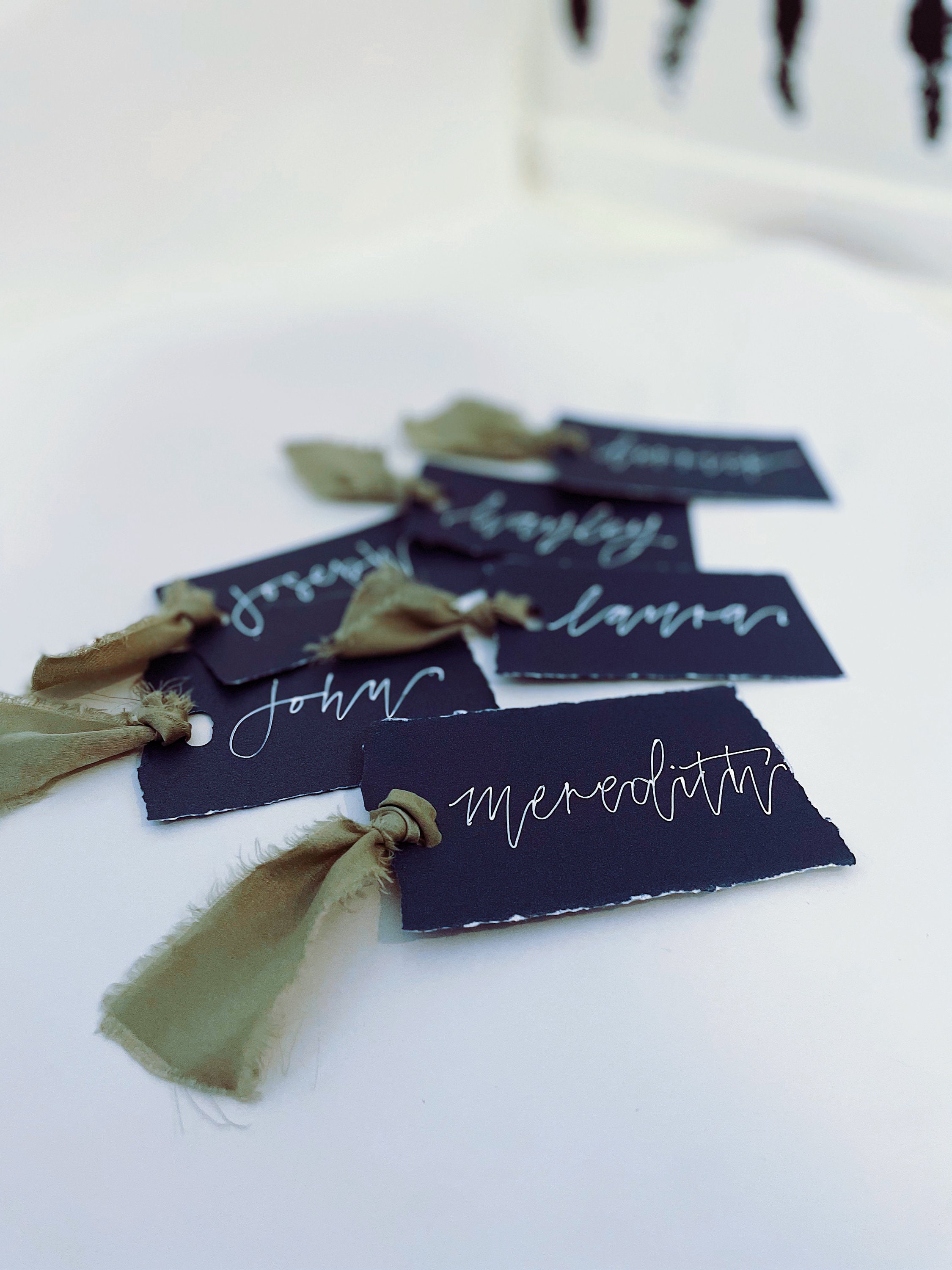 Navy Personalized Name Card Personalized Wedding Place Cards - Etsy