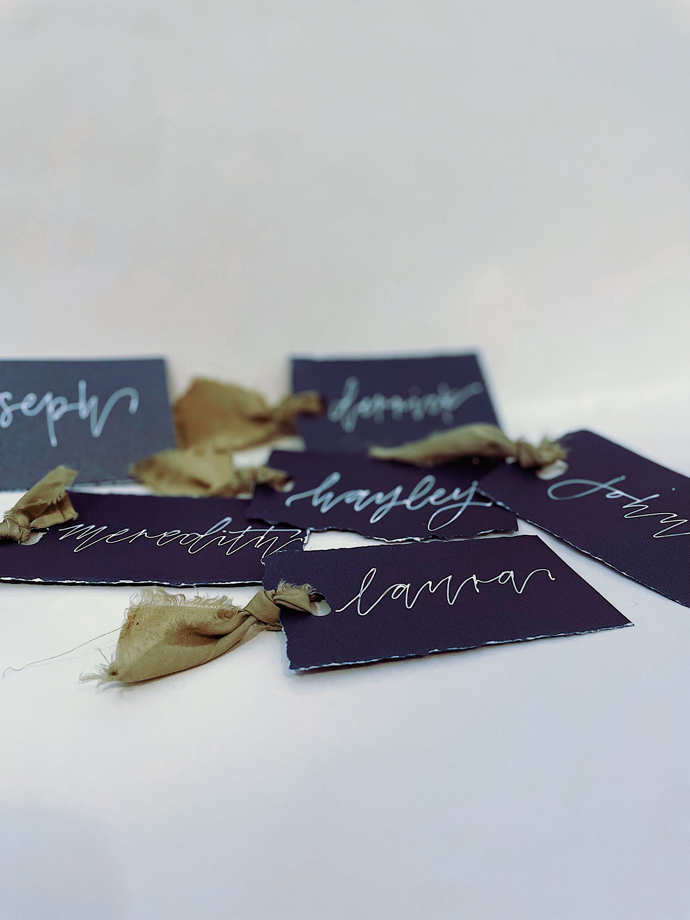 Navy Personalized Name Card Personalized Wedding Place Cards - Etsy